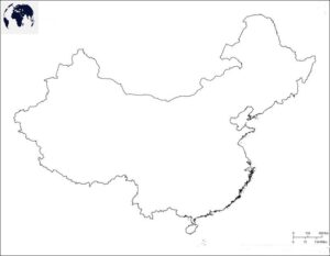 Printable Blank China Map with Outline, Transparent Map in PDF - Blank ...