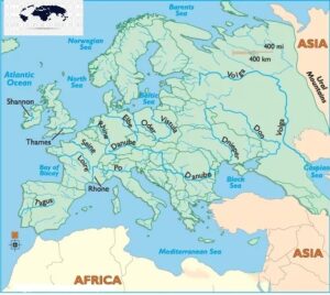 Free Labeled Europe Map with Countries & Capital - Blank World Map