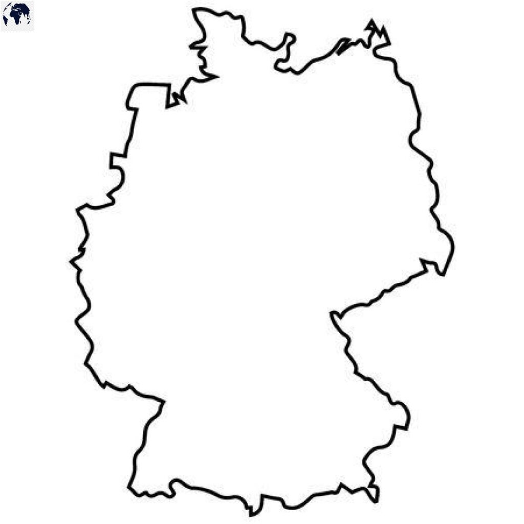 Printable Blank Germany Map with Outline Transparent Map PDF