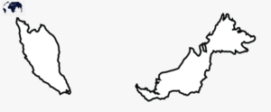Printable Blank Malaysia Map with Outline, Transparent Map