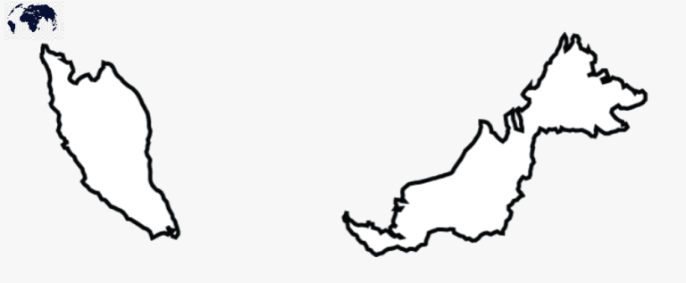 Printable Blank Malaysia Map with Outline, Transparent Map