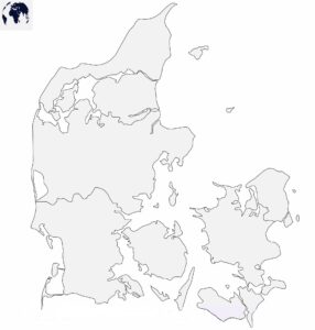 Printable Blank Denmark Map with Outline, Transparent Map