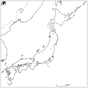 Printable Japan Blank Map with Outline, Transparent Map PDF