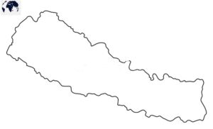 Printable Blank Nepal Map with Outline, Transparent Map