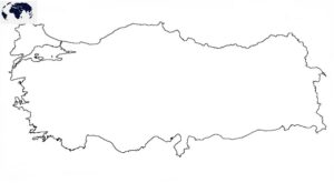 Printable Blank Turkey Map with Outline, Transparent Map PDF