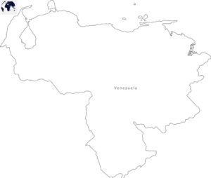 Printable Blank Venezuela Map with Outline, Transparent Map