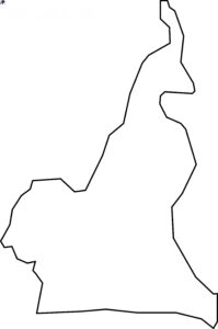 Printable Blank Cameroon Map with Outline, Transparent Map