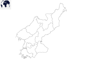 Printable Blank North Korea Map with Outline Transparent Map
