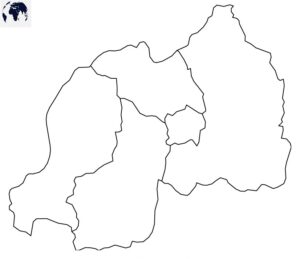 Printable Blank Rwanda Map with Outline, Transparent Map