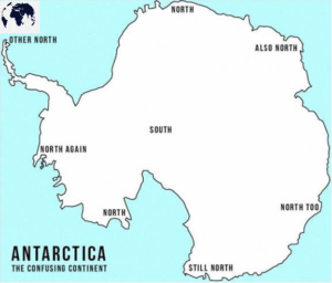 Free Printable Map of Antarctica Physical in PDF