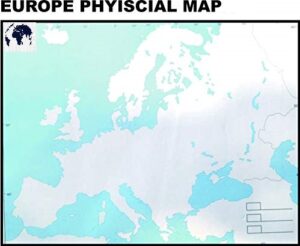 Free Printable Labeled Map of Europe Physical Template PDF