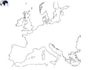 Printable Blank Europe Map With Outline, Transparent PNG Map