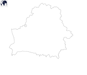 Printable Blank Belarus Map with Outline, Transparent Map