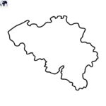 Printable Blank Belgium Map with Outline, Transparent Map