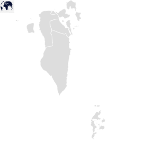 Printable Blank Bahrain Map with Outline, Transparent Map