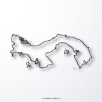 Printable Blank Panama Map with Outline, Transparent Map