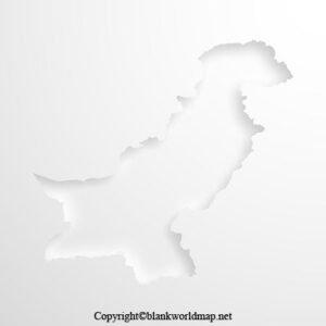 Printable Blank Pakistan Map with Outline, Transparent Map