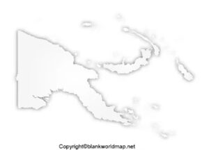 Blank Map of Papua New Guinea - Blank World Map