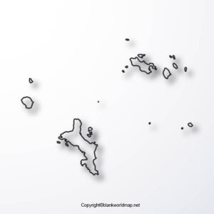 Printable Blank Seychelles Map with Outline, Transparent Map