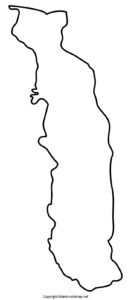 Printable Blank Togo Map with Outline, Transparent Map
