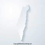 Printable Blank Israel Map with Outline, Transparent PNG Map