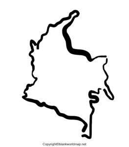 Printable Colombia Map - Blank World Map