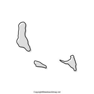 Printable Blank Comoros Map Outline, Transparent PNG Map