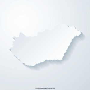 Printable Blank Hungary Map with Outline, Transparent Map