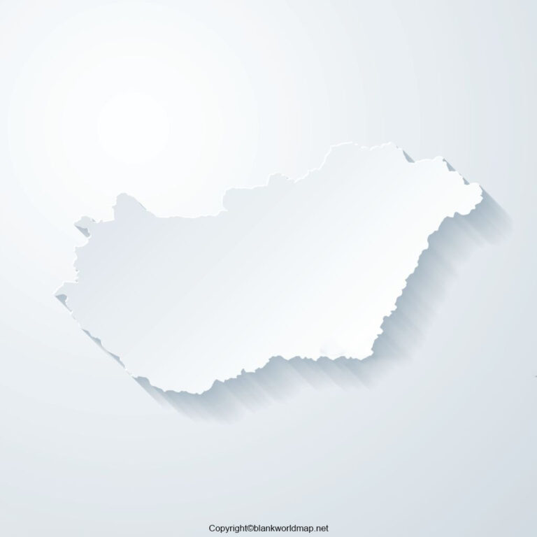 Printable Blank Hungary Map with Outline, Transparent Map