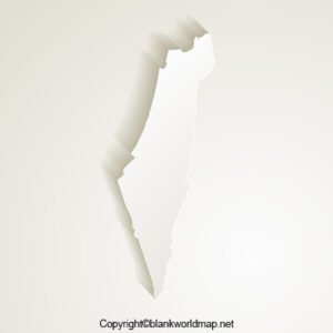 Printable Blank Israel Map with Outline, Transparent PNG Map