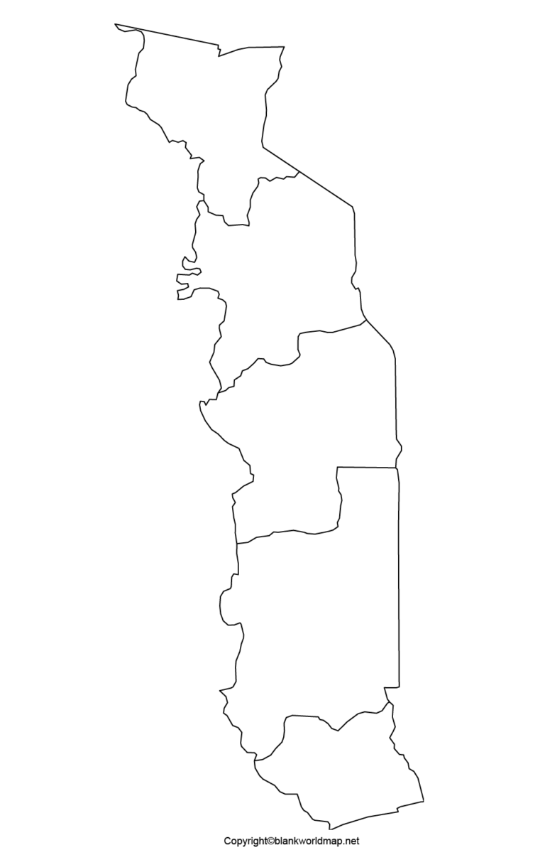 Blank Togo Map - Blank World Map