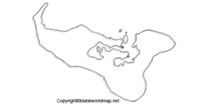 Printable Blank Tonga Map with Outline, Transparent PNG Map