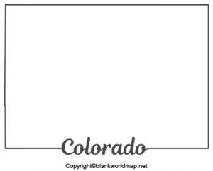 Blank Map of Colorado - Blank World Map
