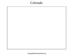 Printable Colorado Map - Blank World Map