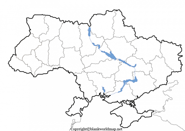 Blank Map of Ukraine - Blank World Map