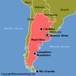 Labeled Argentina Map - Blank World Map
