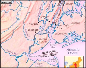 Hudson River Map | Hudson River on us Map
