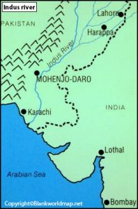 Indus River On World Map - Map