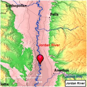 Map of Jordan River - Blank World Map