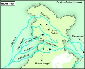 Indus River Map | Indus River Valley Map in pdf