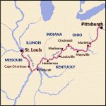 Ohio River Map - Ohio River Valley Map USA