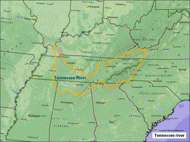 Tennessee River Map | Where is Tennessee River Located