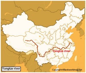 Yangtze River Map | Where is Yangtze River located on Map